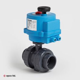 U-PVC Plain Electrically Actuated Ball Valve 24 V | epco